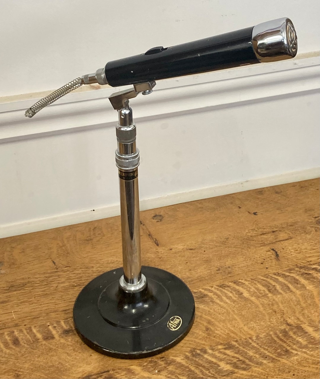 Vintage 1950's Piezo BM-3 Model Crystal Microphone Aiwa Stand Old ...