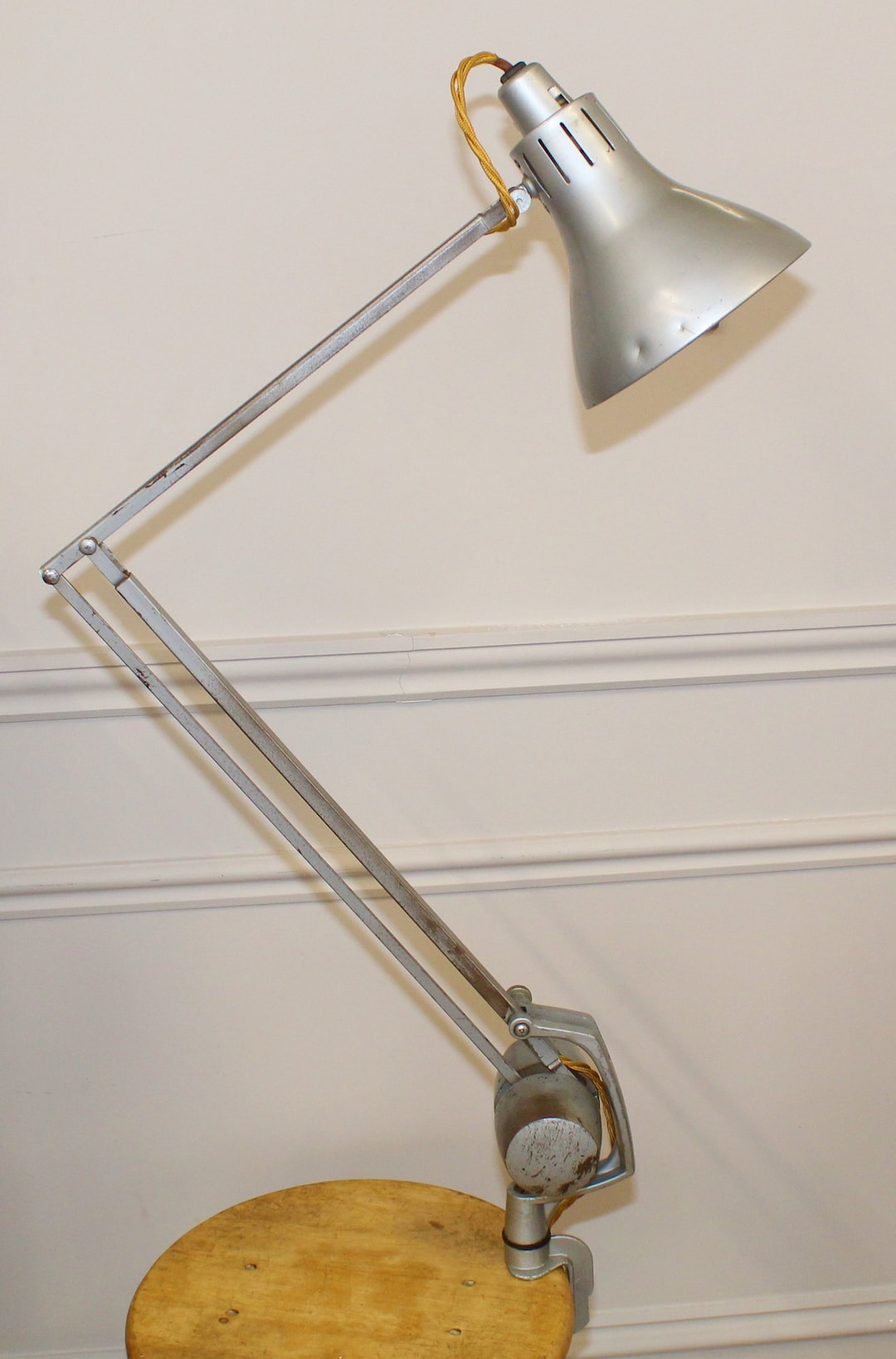 Horstmann and Hadrill Industrial Desk Vintage Lamp Office Factory Grey ...