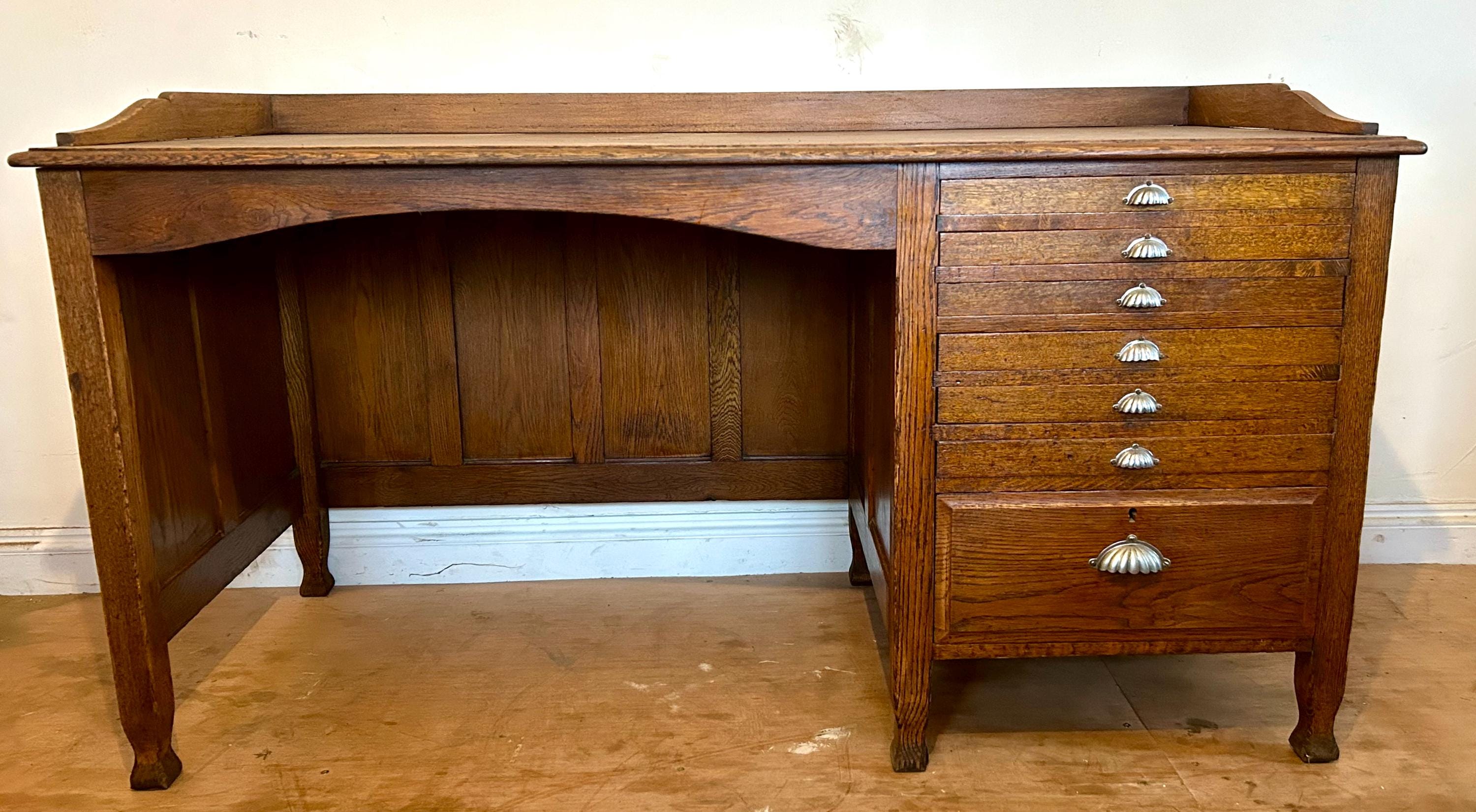 Vintage oak desk store