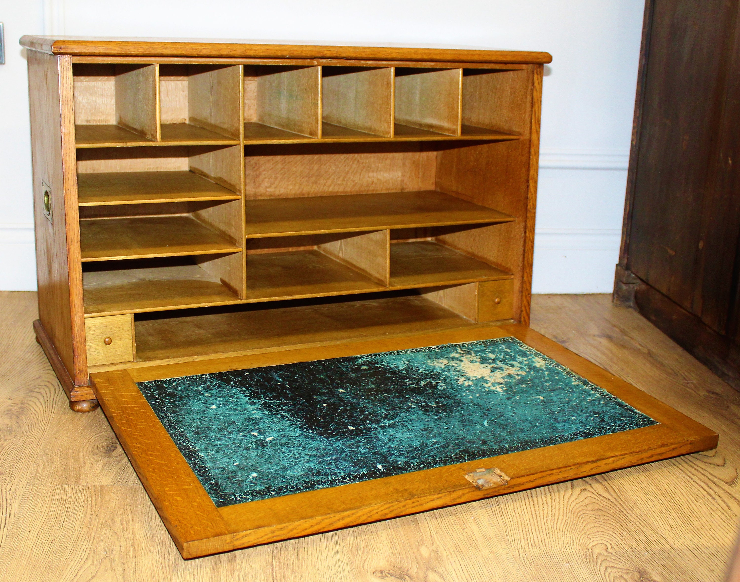 1920s Oak Letter Desk Cabinet Industrial Antique Vintage - Etsy