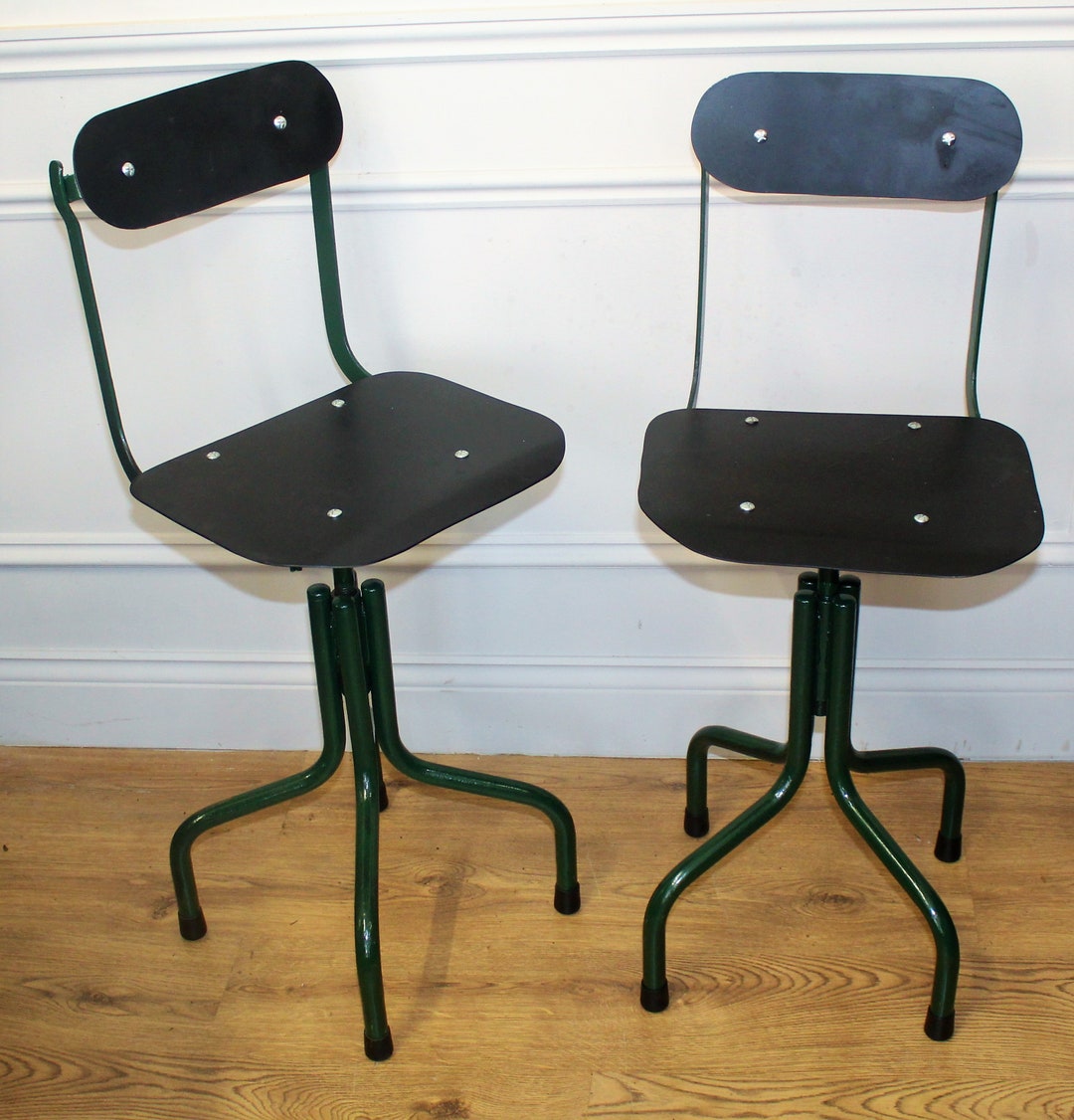 Industrial Tansad Swivel Office Chair Metal Vintage Retro Antique ...