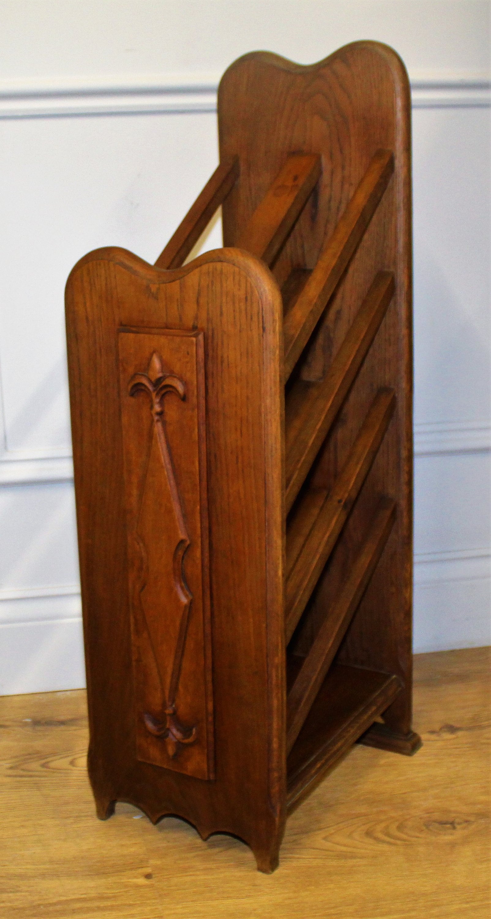 Arts and Crafts Oak Antique Newspaper Magazine Rack Cabinet - Etsy UK