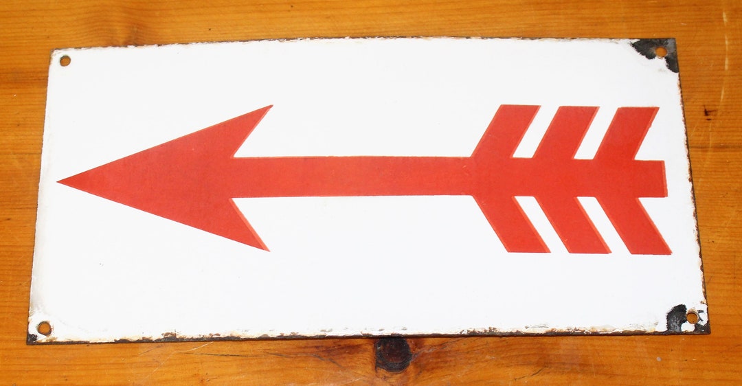 London Underground Original Arrow Railway Enamel Sign Railwayana Rail ...