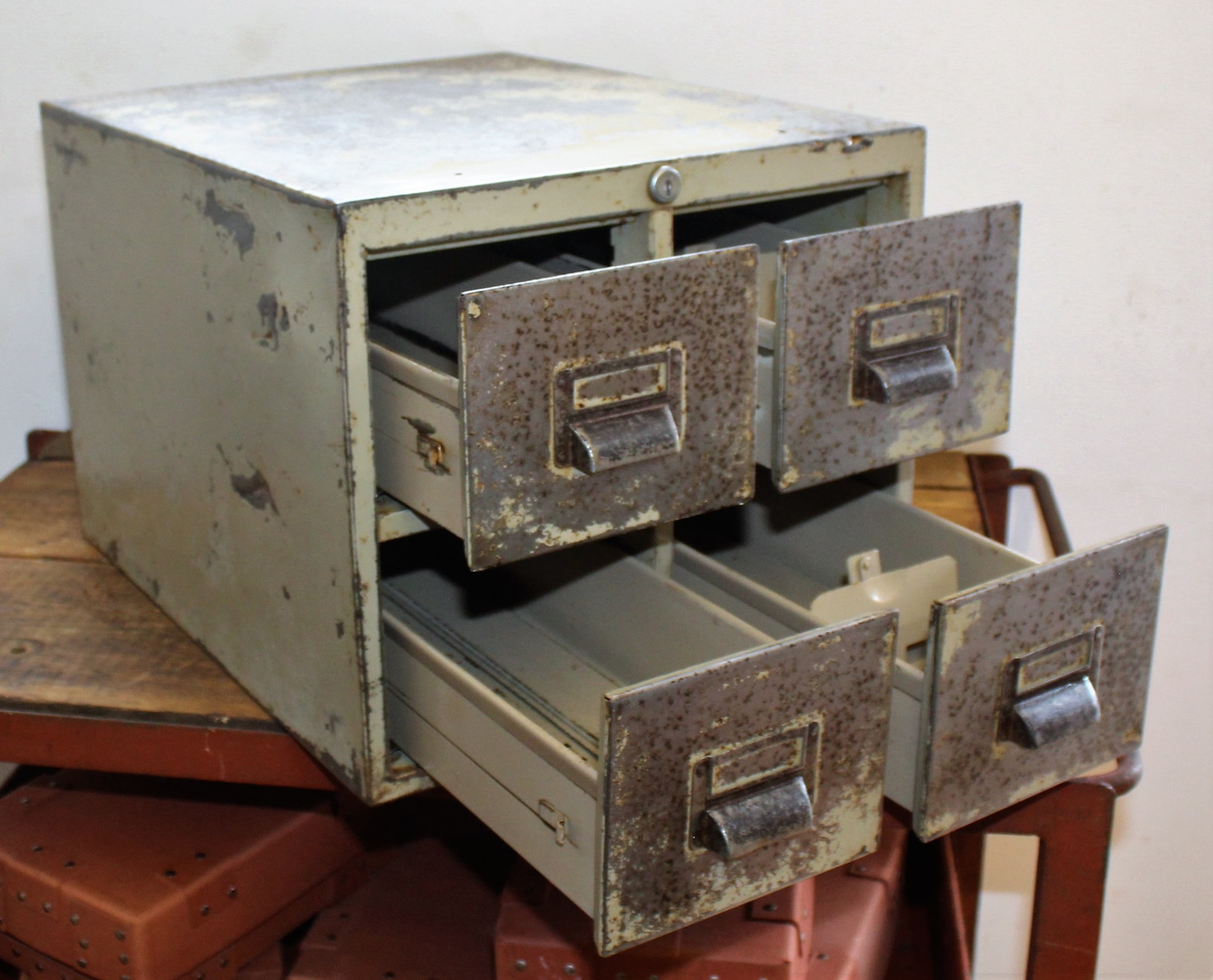 1950s Steel Four Draw Cabinet Card Index Holder Drawer Office - Etsy UK