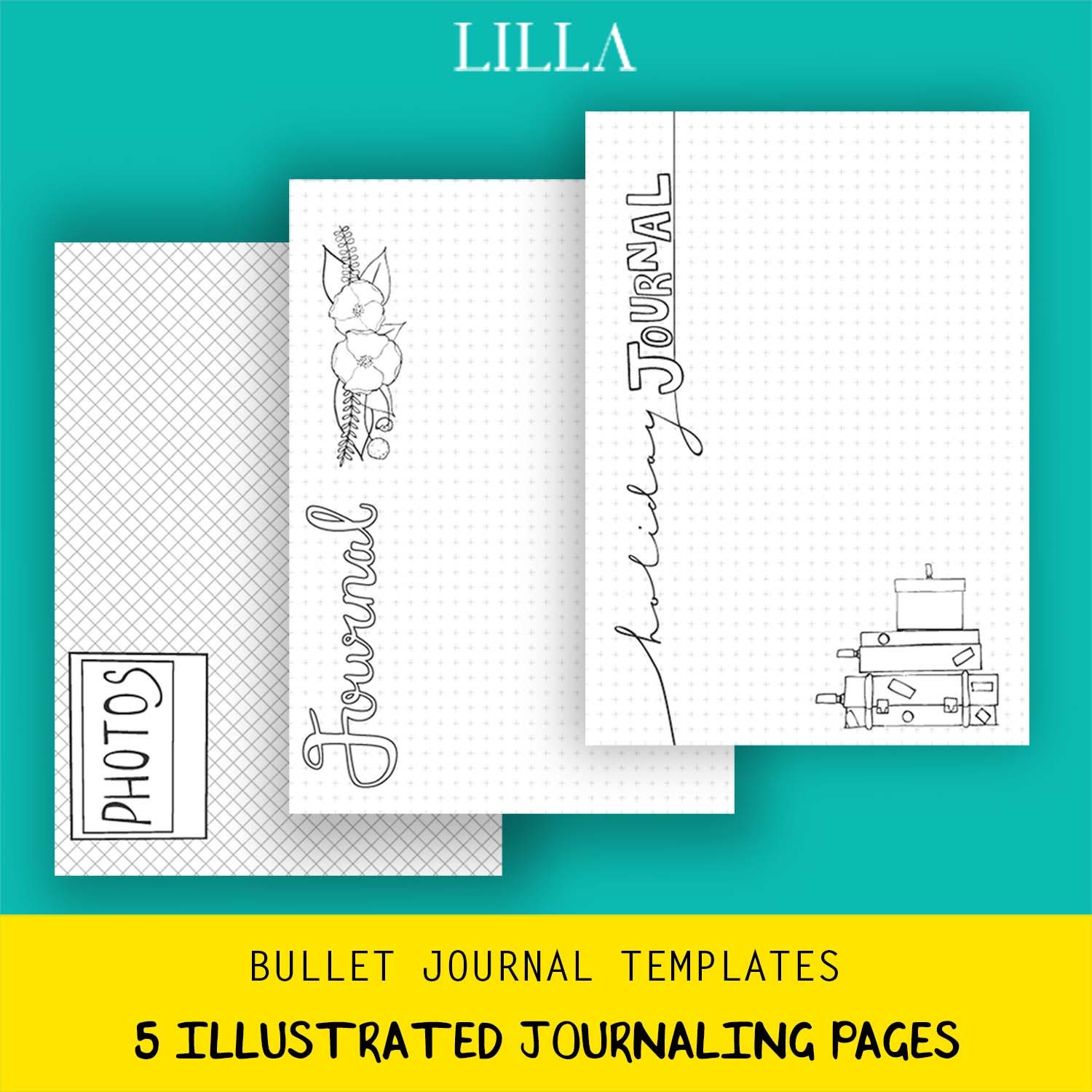 Bullet Style Journal Templates Printable Meal Planner - Etsy
