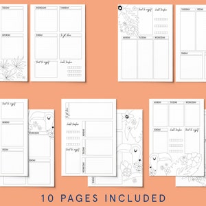 WEEKLY CALENDAR SPREADS | Toucan Theme | Printable Bullet Style Journal ...