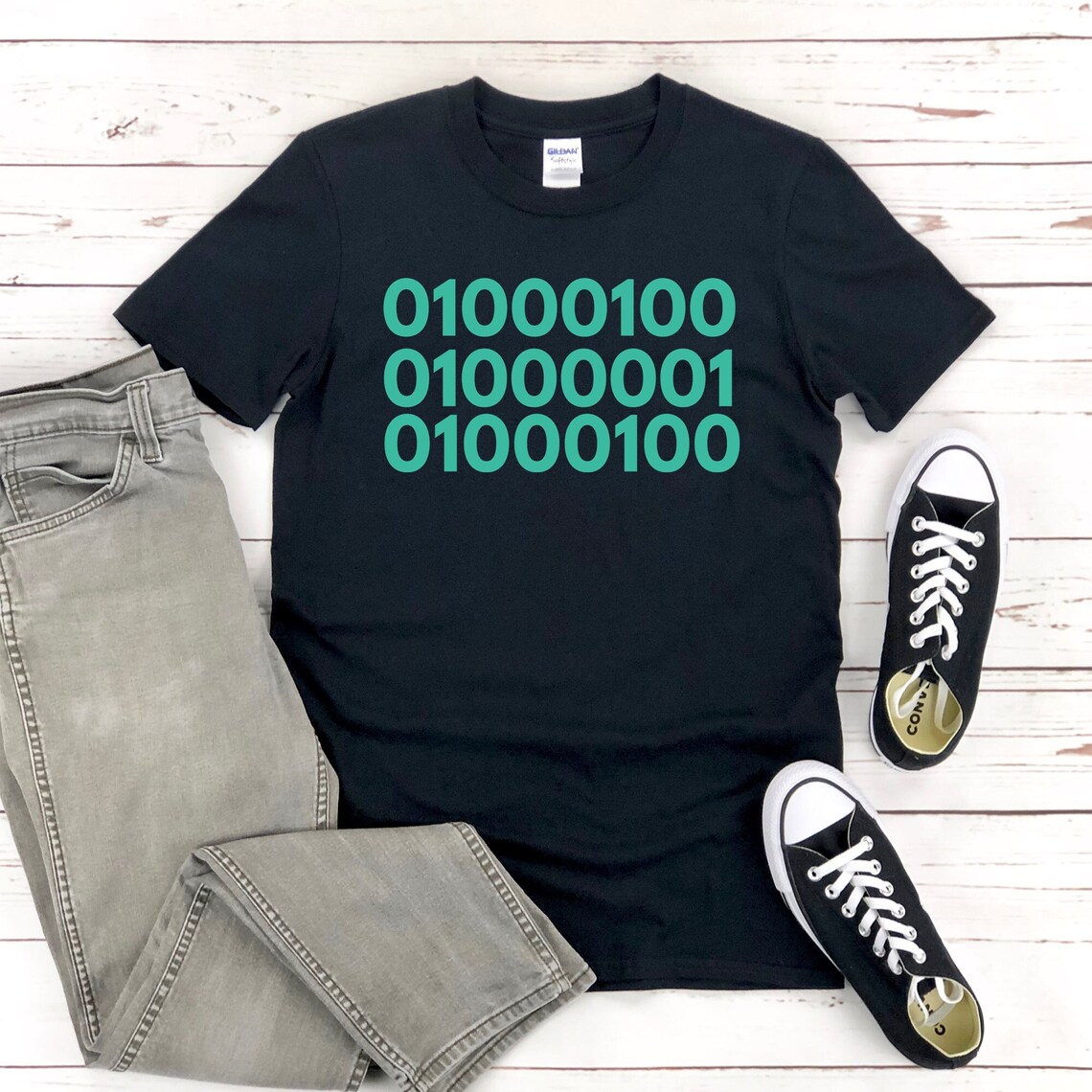 DAD in Binary Code Shirt - Father's Day Shirts Gifts - Cool Secret Code ...