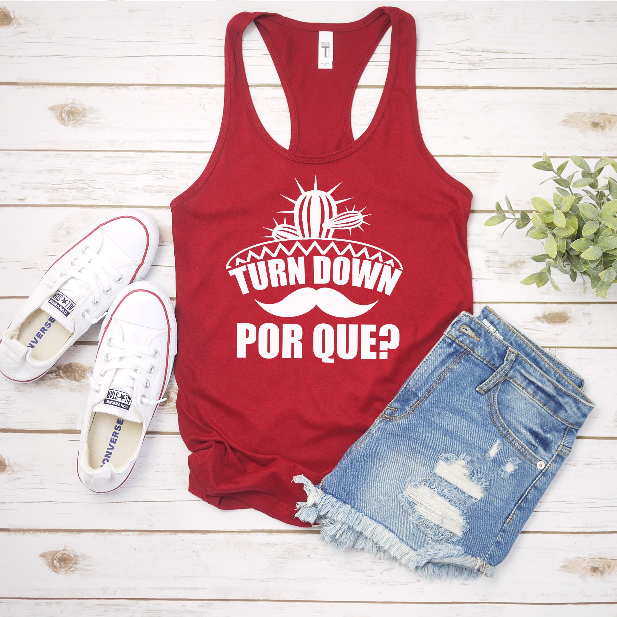 Turn Down Por Que Shirt Tank Women's Cinco De Mayo - Etsy