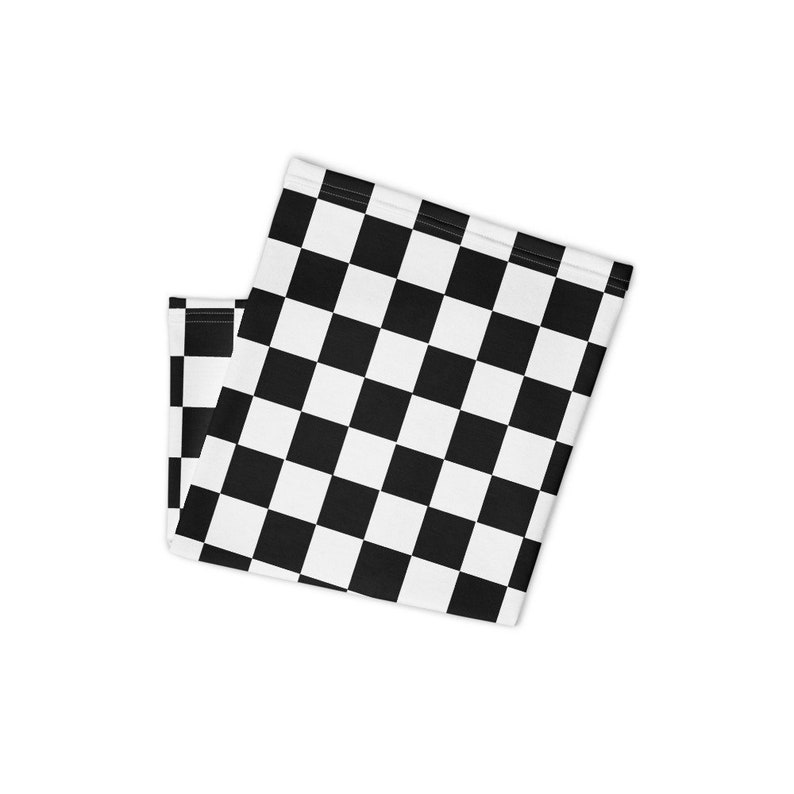 Checkered Checkerboard Pattern Face Mask Wind Neck Gaiter - Etsy