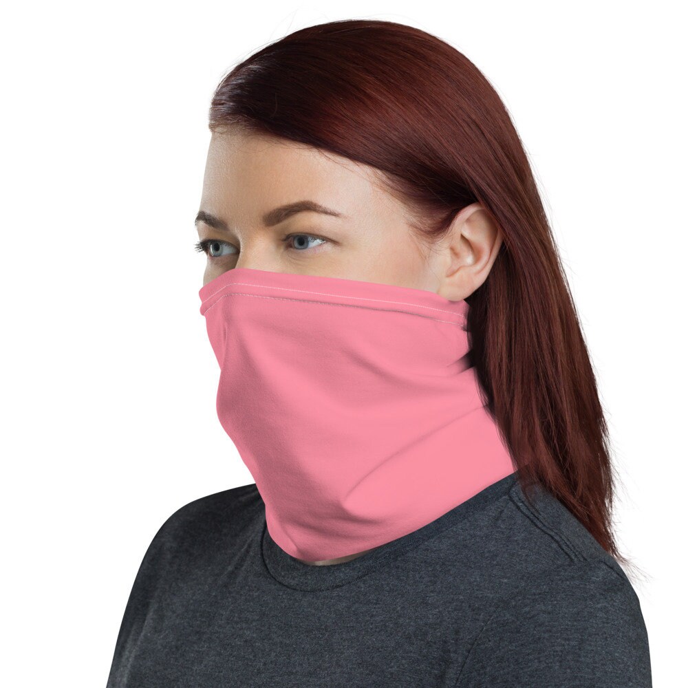 Pink Face Mask Neck Gaiter Face Wind Shield - Etsy