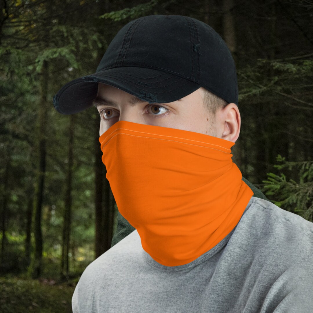 Orange Hunting Hunters Face Mask for Outdoors Hiking and Indoors - Etsy