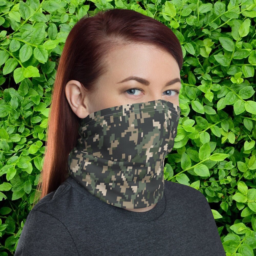 Digital Camo Camouflage Face Mask Cover Neck Gaiter Social Distancing ...