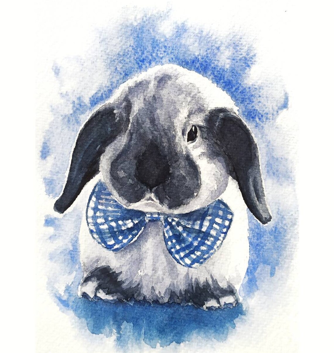 Custom Bunny Painting Custom Rabbit Owner Gift - Etsy