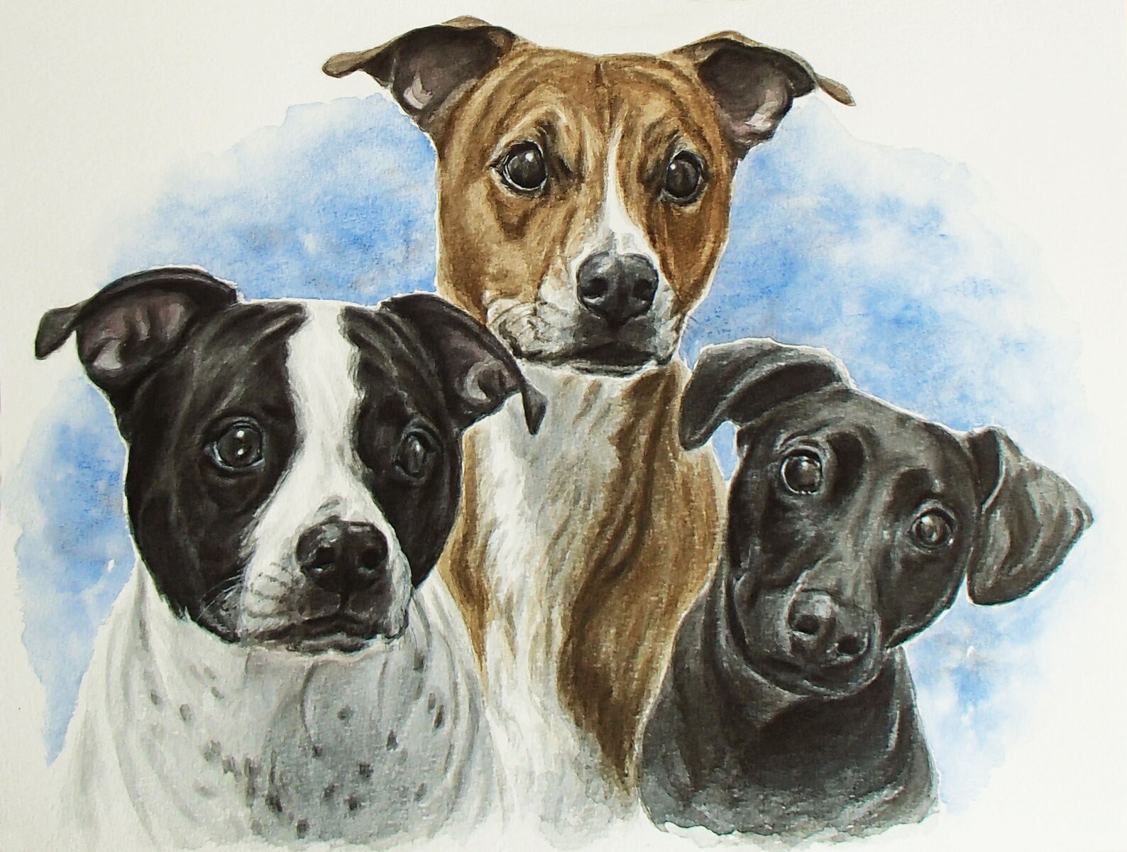 Custom Cats Portrait From Photo Cat Mom Gift Cat Dad Gift | Etsy