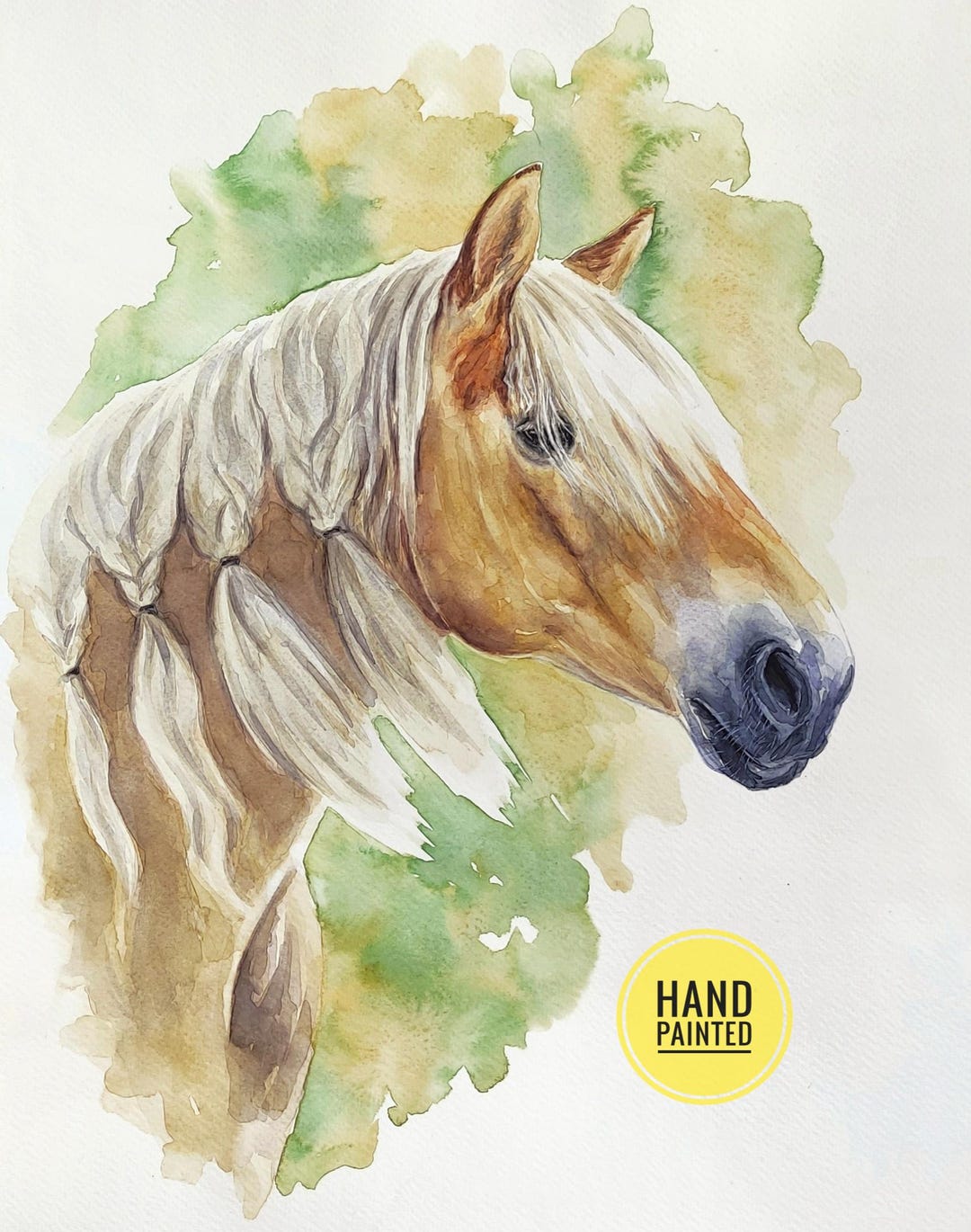 Custom Painted Horse Portrait From Photo Horse Trainer Gift Real ...