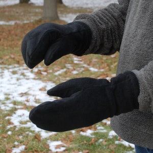 PDF PATTERN LARGE Mittens, Double Layer Fleece Mitten - Etsy