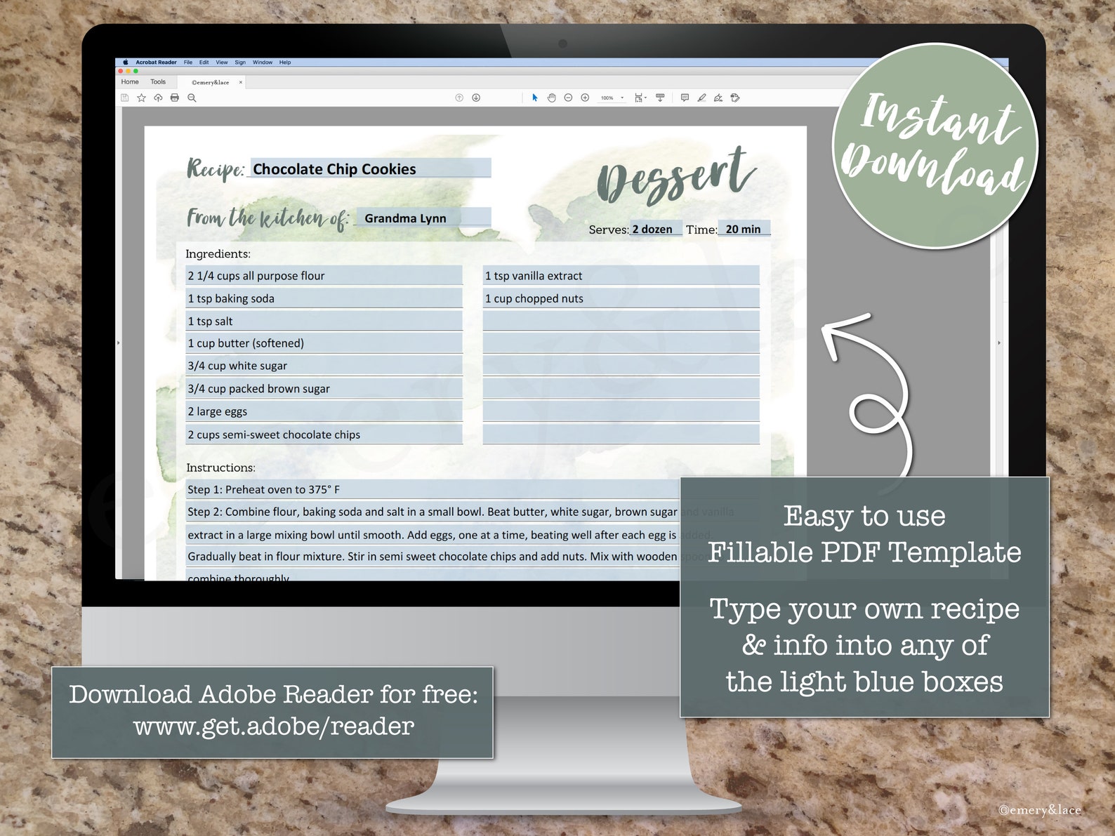 Printable Fillable Cookbook Recipe Binder PDF Template - Etsy