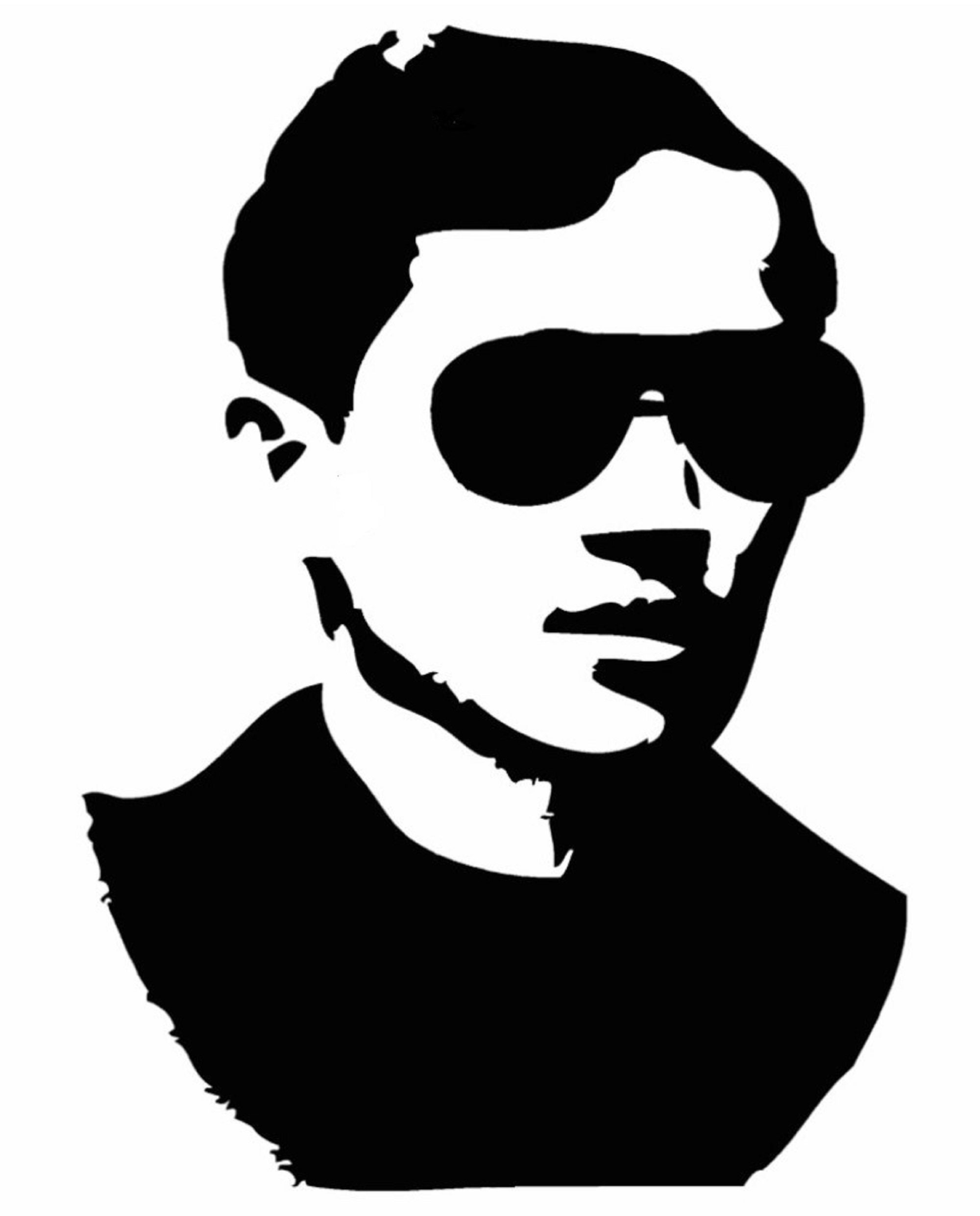 Jose Rizal Silhouette Aviation Glasses Vinyl Printed Tee - Etsy