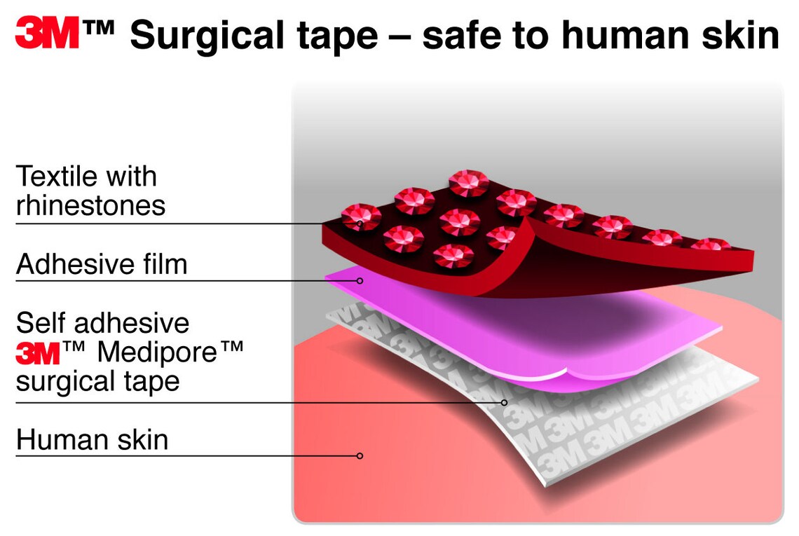 Heart shaped pink pubic decoration merkin with rhinestones | Etsy