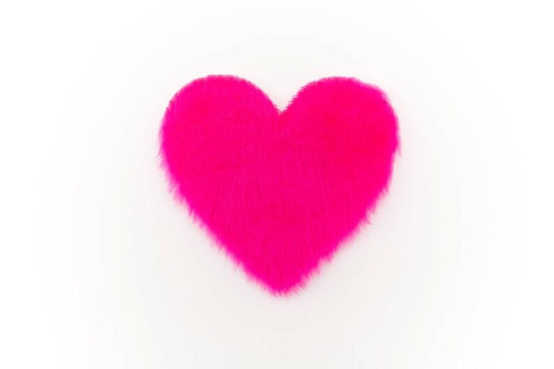 Heart Shaped Hot Pink Merkin Pubic Decoration 013M-SG | Etsy