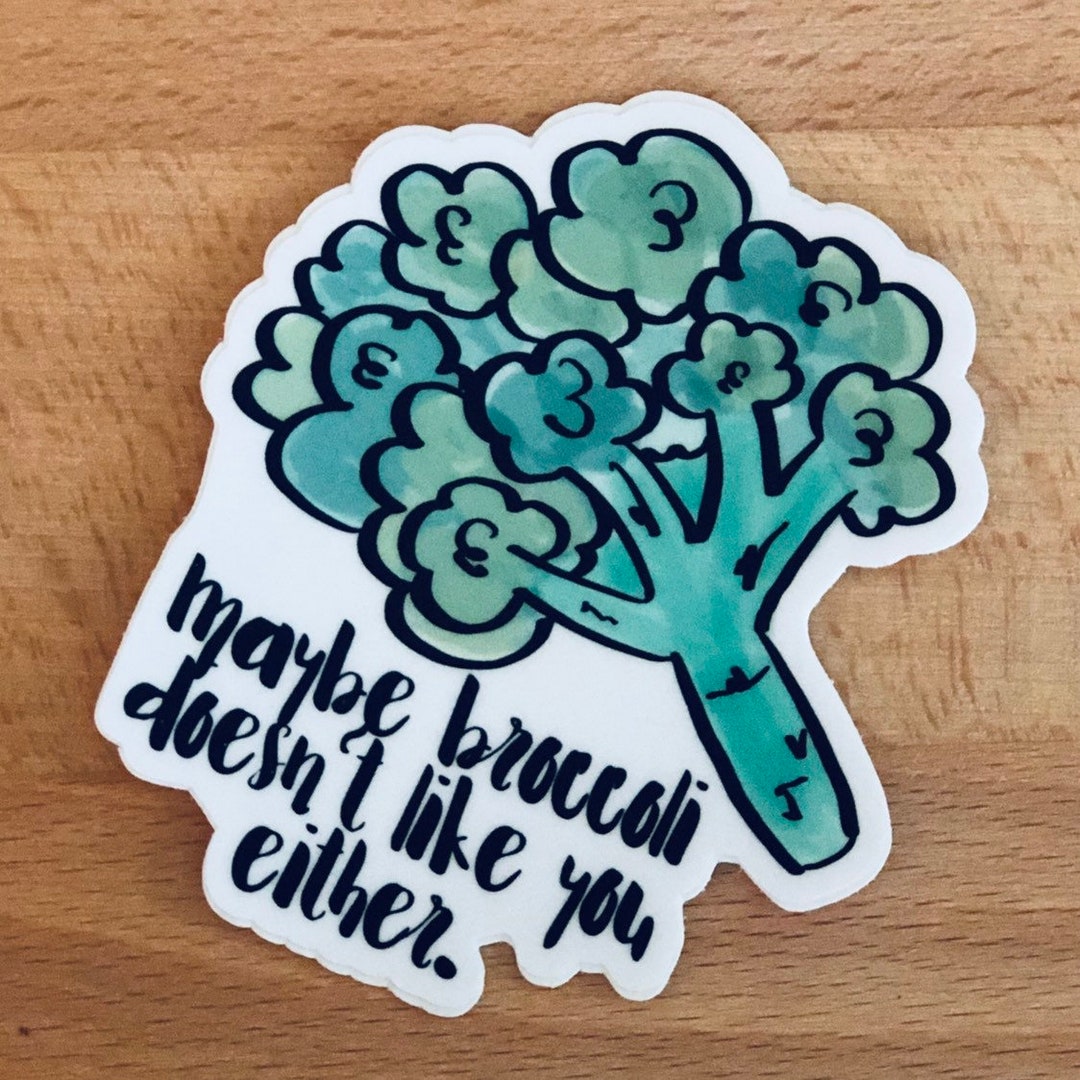 Broccoli Sticker or Button - Etsy