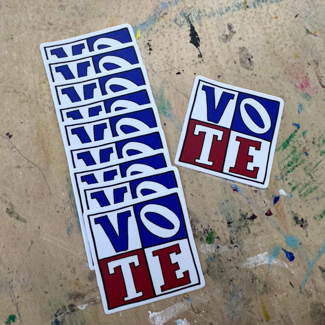 VOTE Sticker Bulk Pack 10 Stickers - Etsy