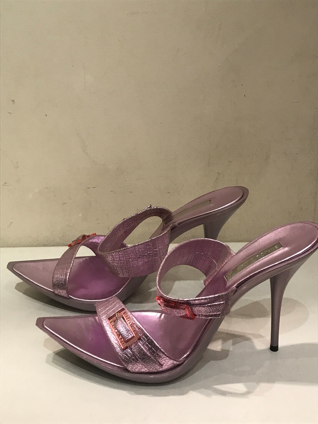 90s Pink Leather Clogs Size 40 - Etsy