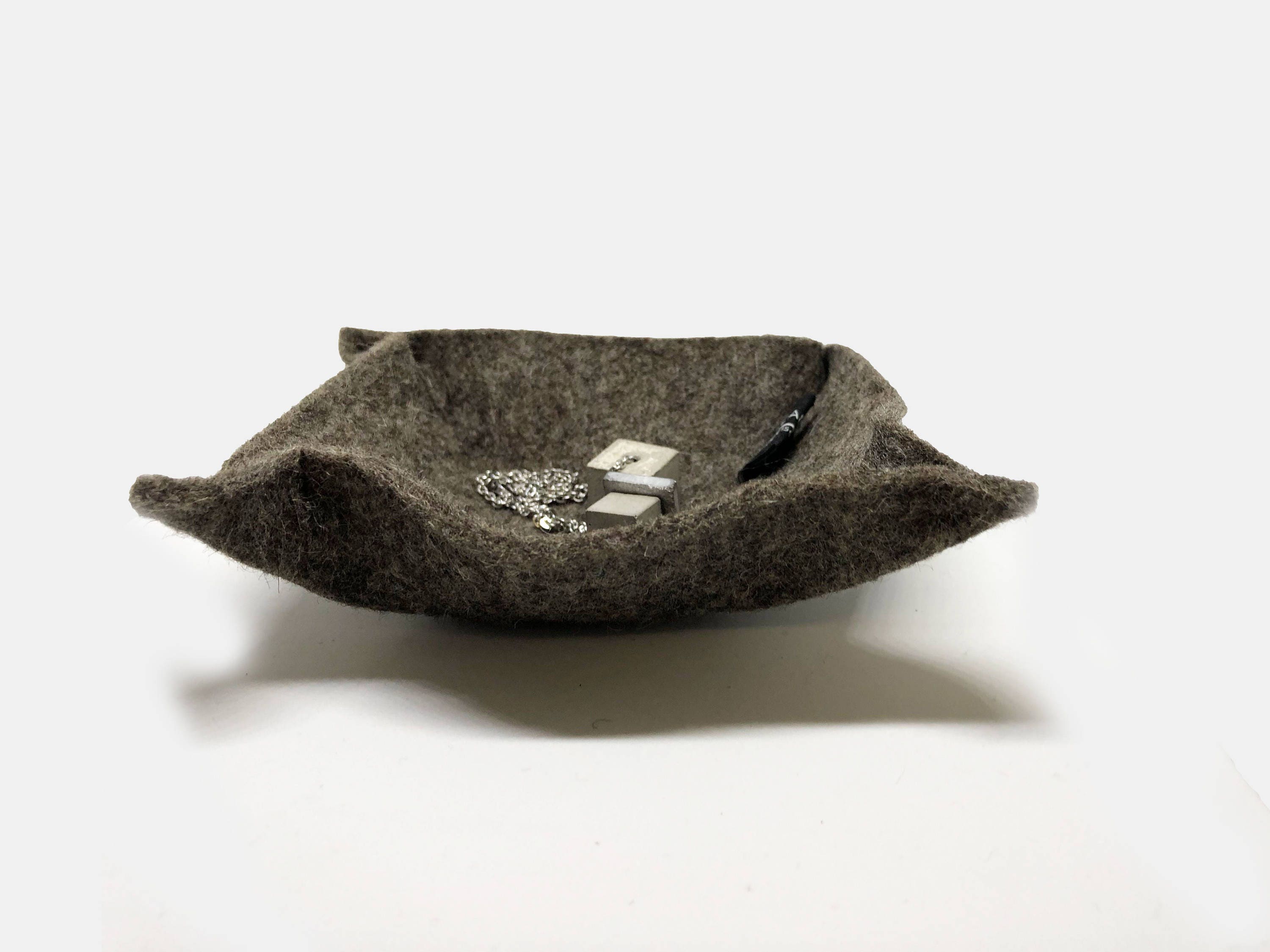 Felt Bowl Ring Bowl Storage for Jewelry and Other Things Dark or Light ...