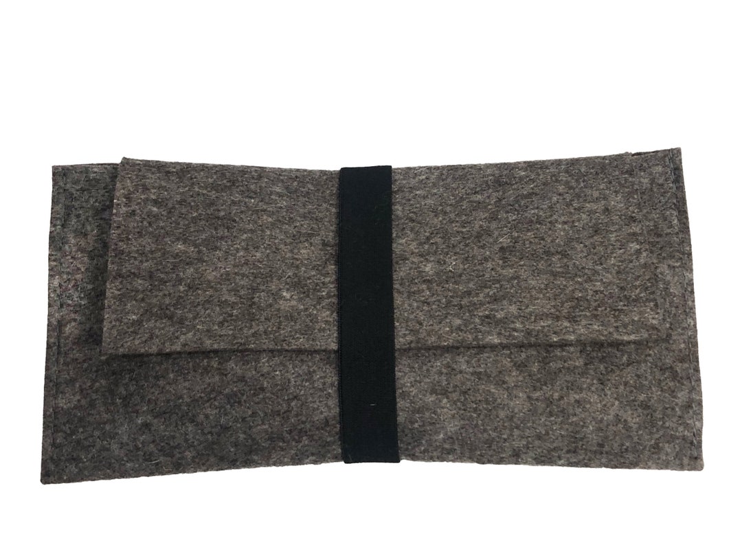 Clutch Gray 100% Wool Felt With Elastic Band 10 Single Piece - Etsy