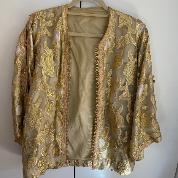 Gold Lame Jacket - Etsy