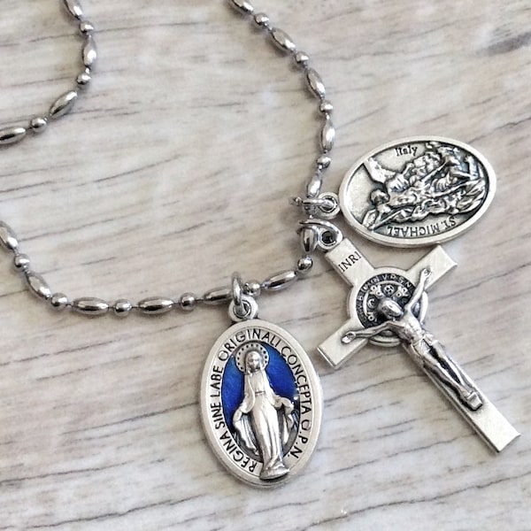 St Michael Necklace - Etsy