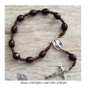 St Rita Chaplet,gemstone Catholic Prayer Beads, Nine Bead Chaplet, St ...