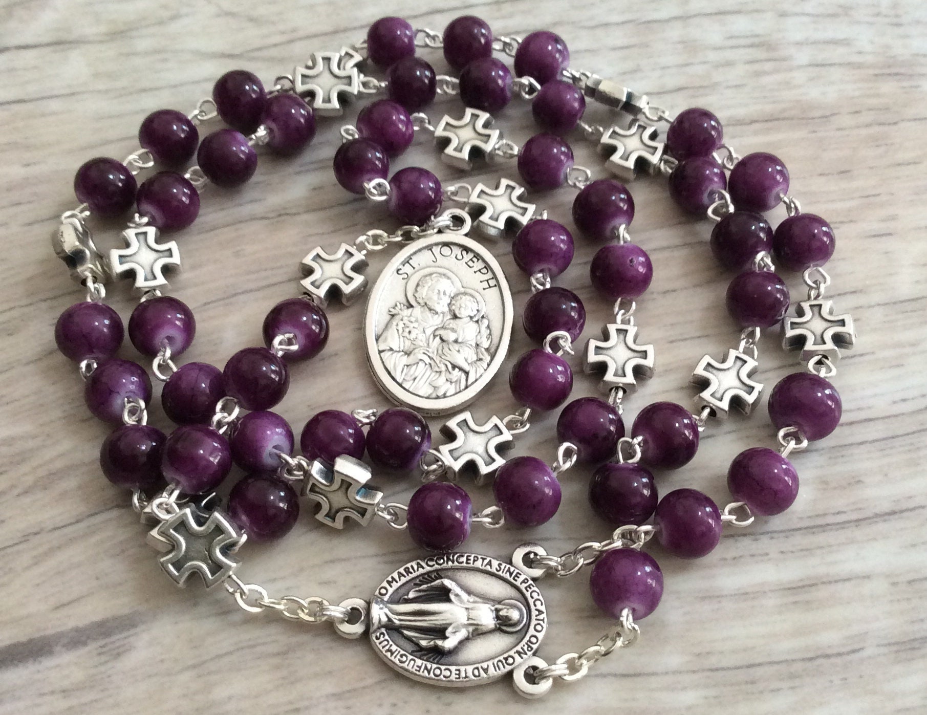St Joseph Rosary Patron Saint of Fathers & Families Chaplet | Etsy