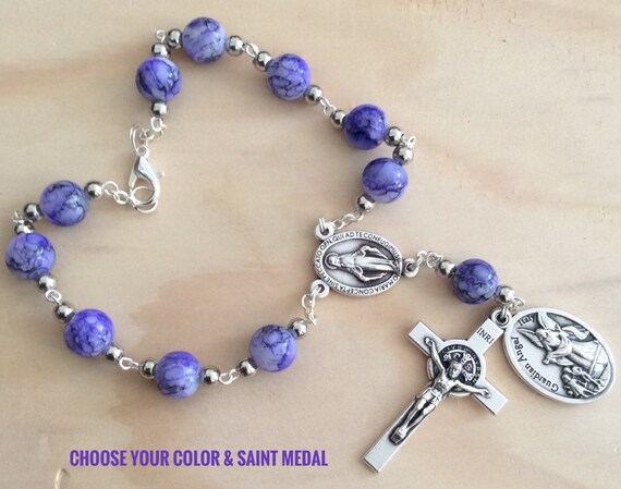 Auto Rosary Car Rosary Decade Rosary Rear View Mirror - Etsy