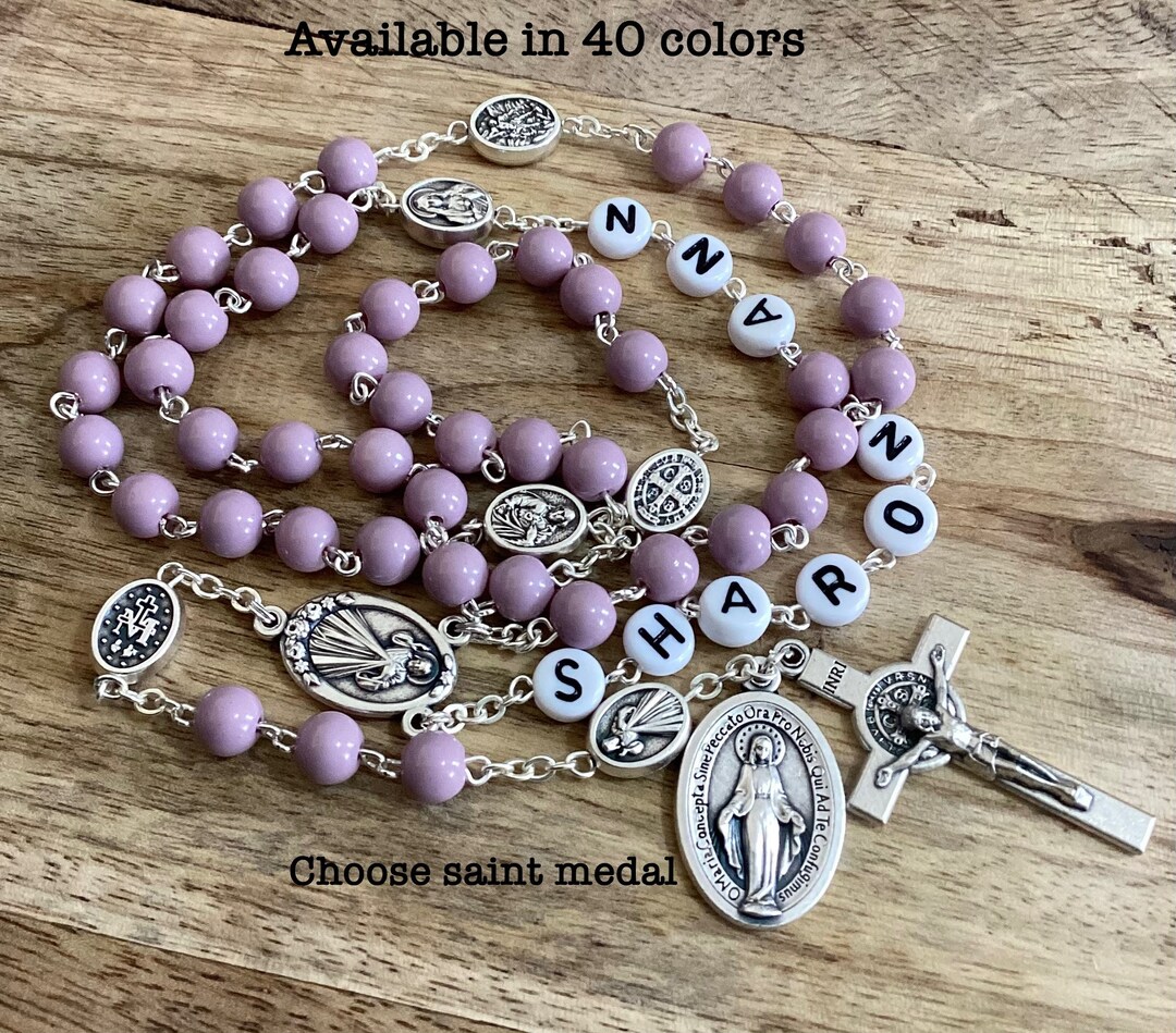 Family Name Custom Rosary, Personalized Rosary, Catholic Rosary, Family ...
