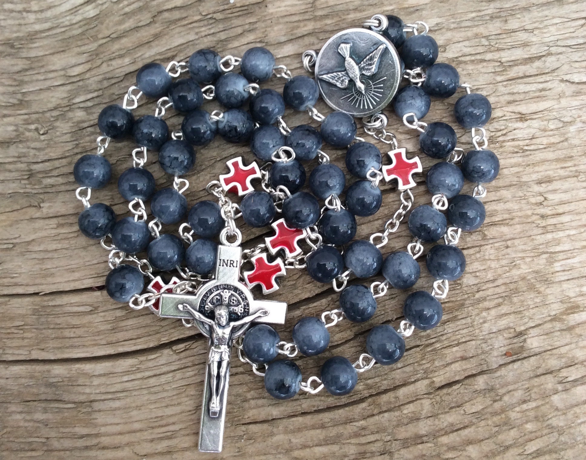Catholic Rosary Prayer beads Rosary beads Holy Spirit | Etsy