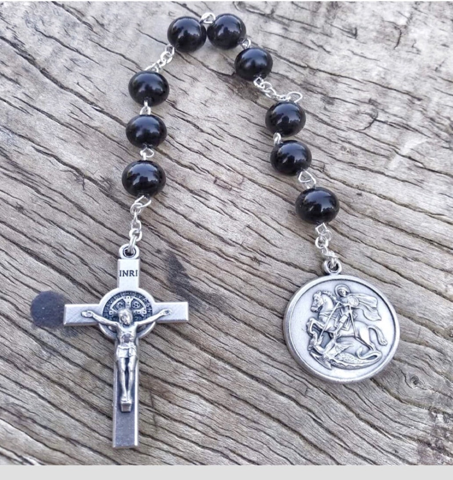 Saint George Niner Chaplet saint Benedict Crucifix Nine | Etsy