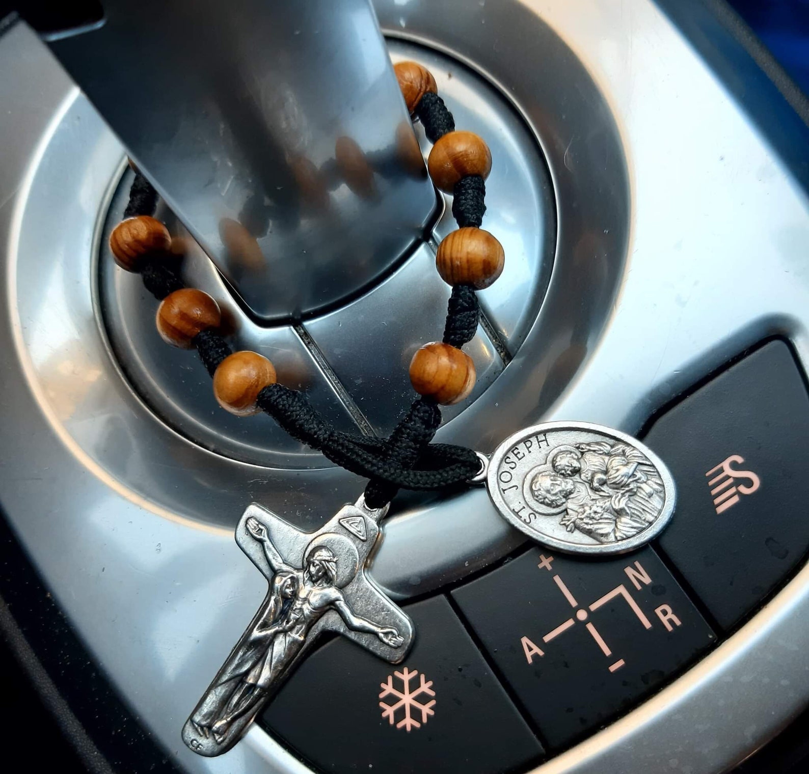 Catholic Wooden Car Rosary Pastor Travel Gifts One Decade | Etsy