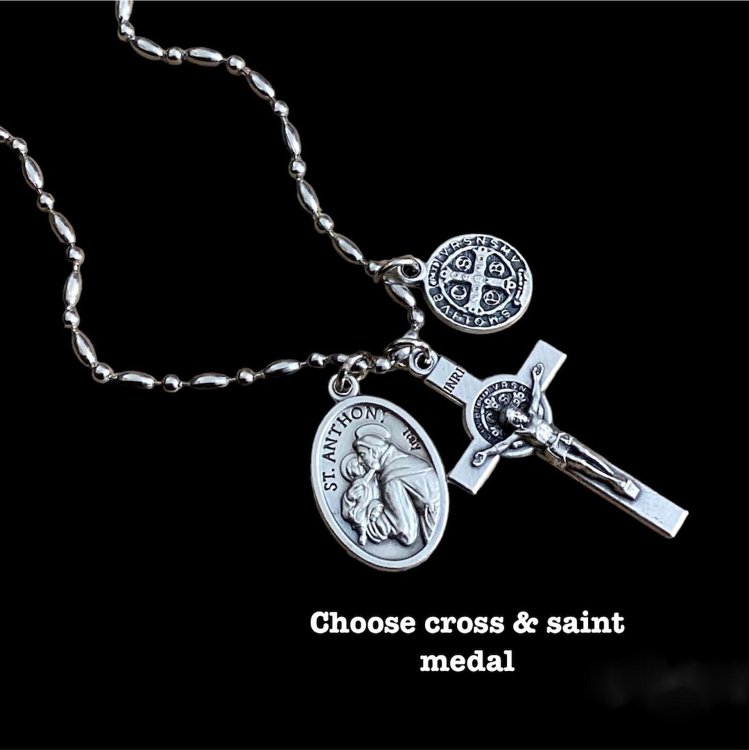 Protection From Evil Necklace, Catholic Saint Pendant Necklace ...