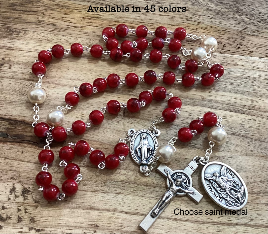 Handmade Catholic Rosary, Prayer Beads, Catholic Rosary, Rosary Bead ...