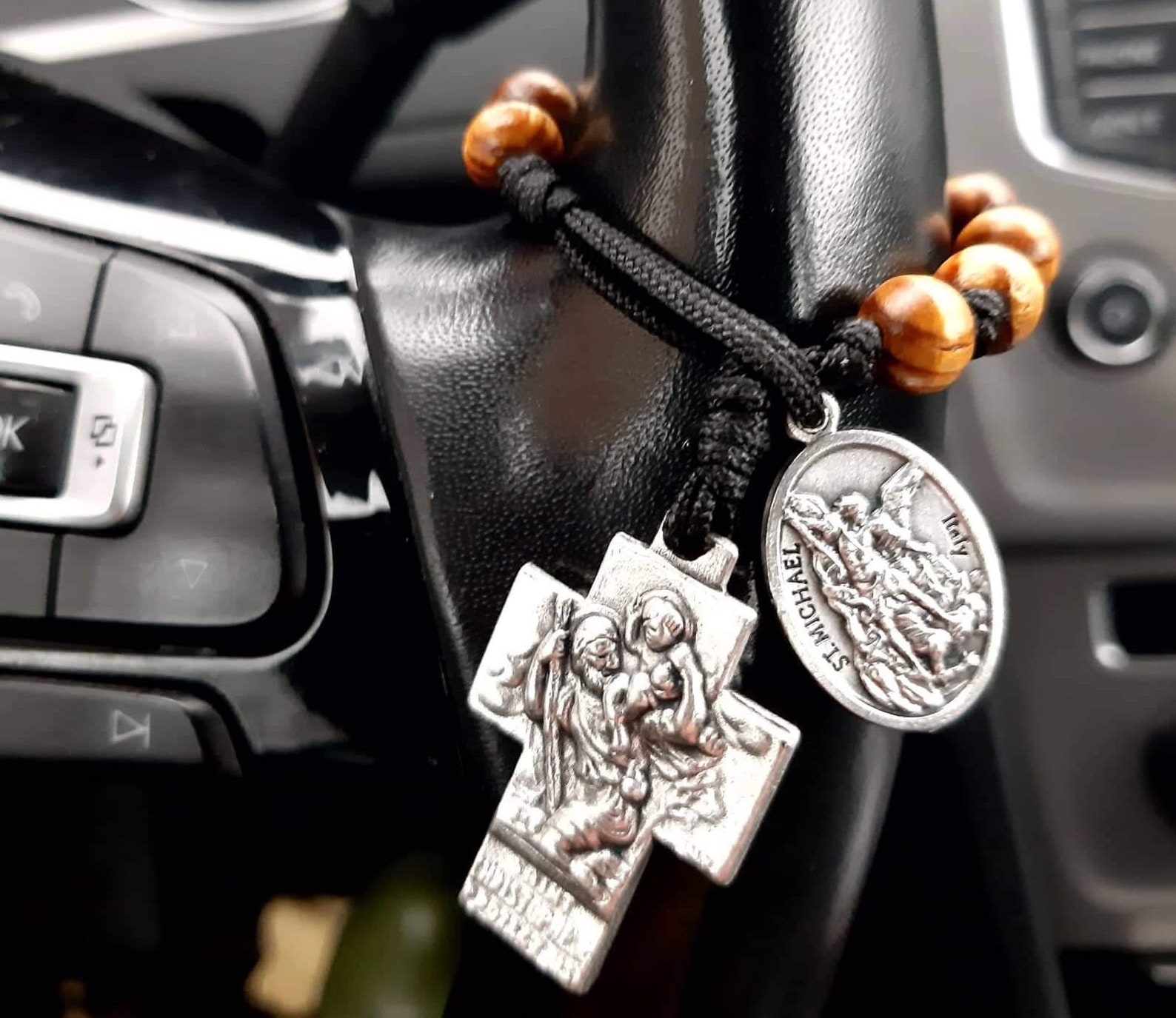 Catholic Wooden Car Rosary Pastor Travel Gifts One Decade | Etsy