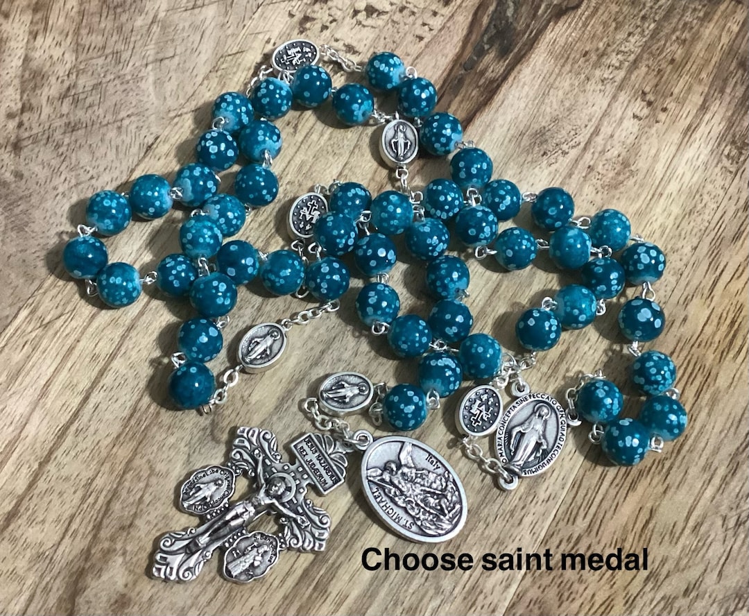Miraculous Medal Rosary, Prayer Beads, Catholic Rosary, Rosary Beads ...