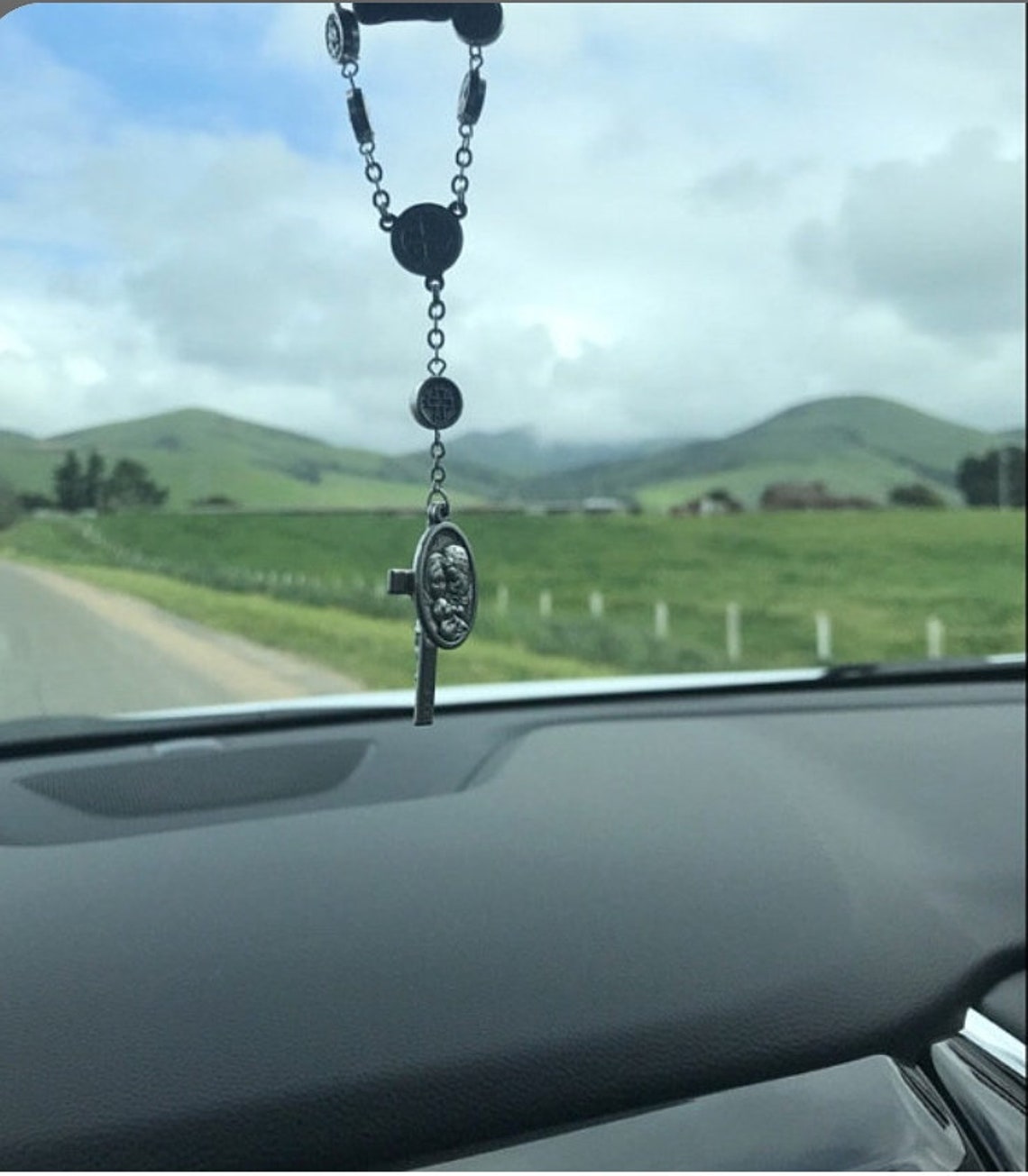 Car Rosary Protection on the Highway Auto Rosary Catholic | Etsy