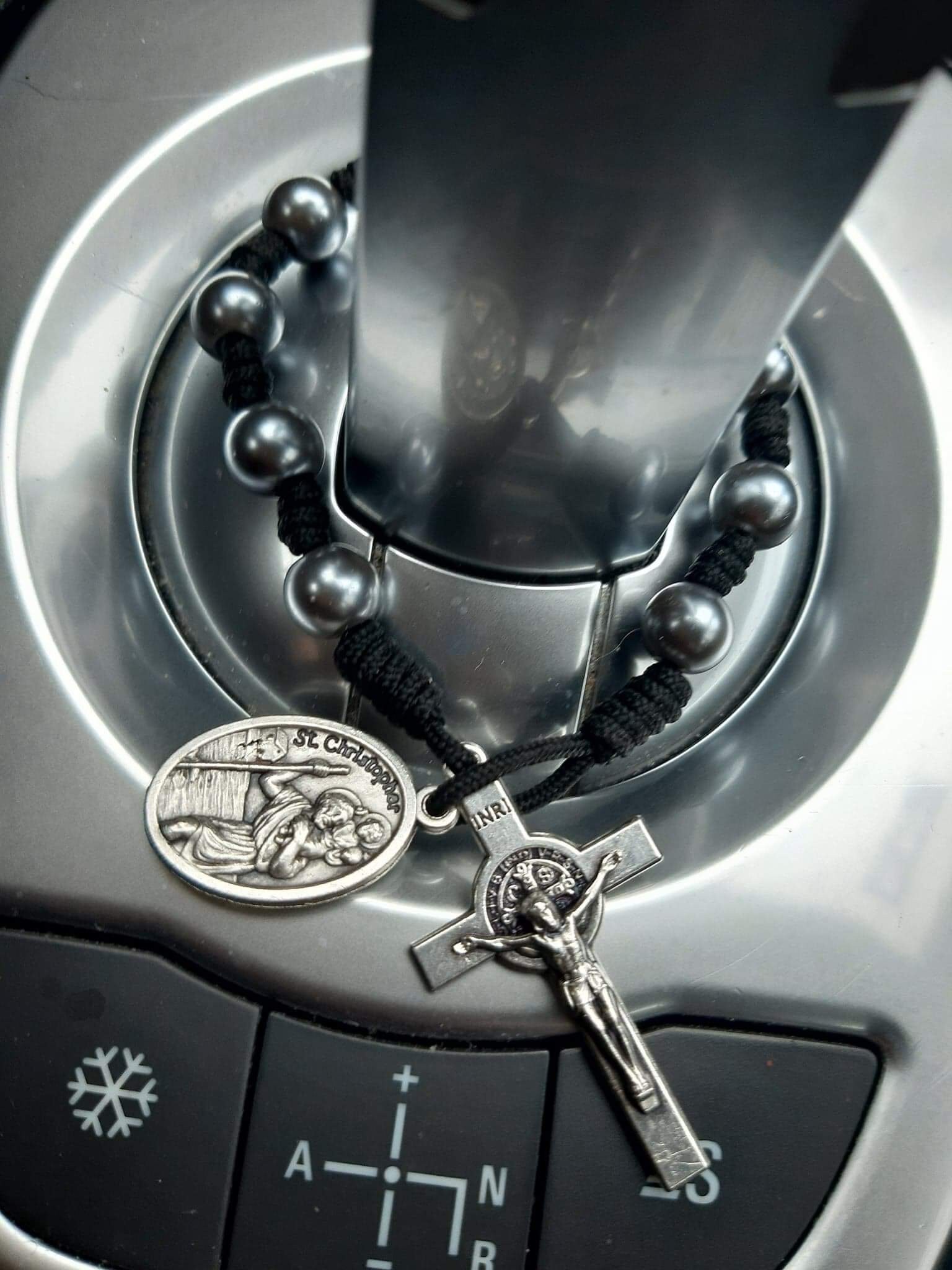 Catholic Car Rosary Pastor Travel Gifts One Decade Auto | Etsy