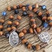 St Michael Chaplet Saint Michael Rosary Prayer Beads Wood Bead | Etsy