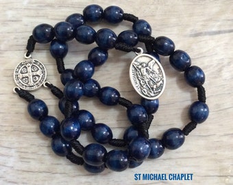 St Michael Chaplet / Saint Michael Rosary / Prayer Beads / - Etsy