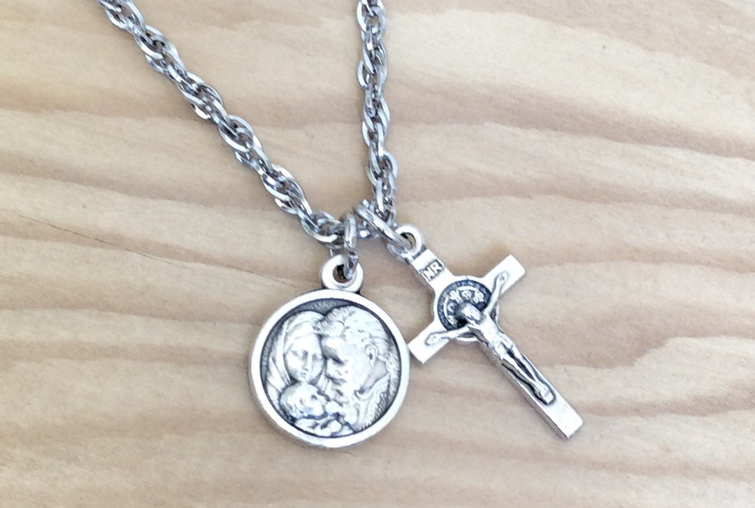 Holy Spirit Necklace. Catholic Necklace. Holy Family. Holy Spirit Medal ...