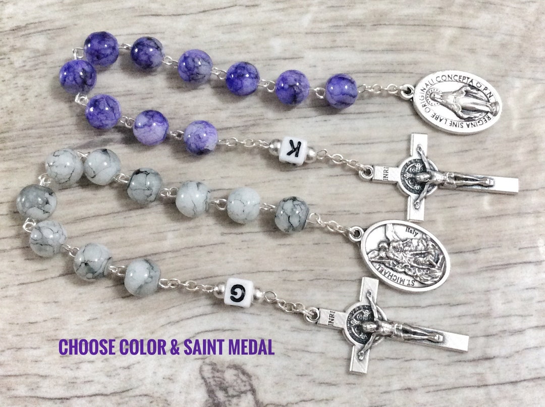 Personalized Rosary, Pocket Rosary, Custom Rosary, Handmade Rosary With ...