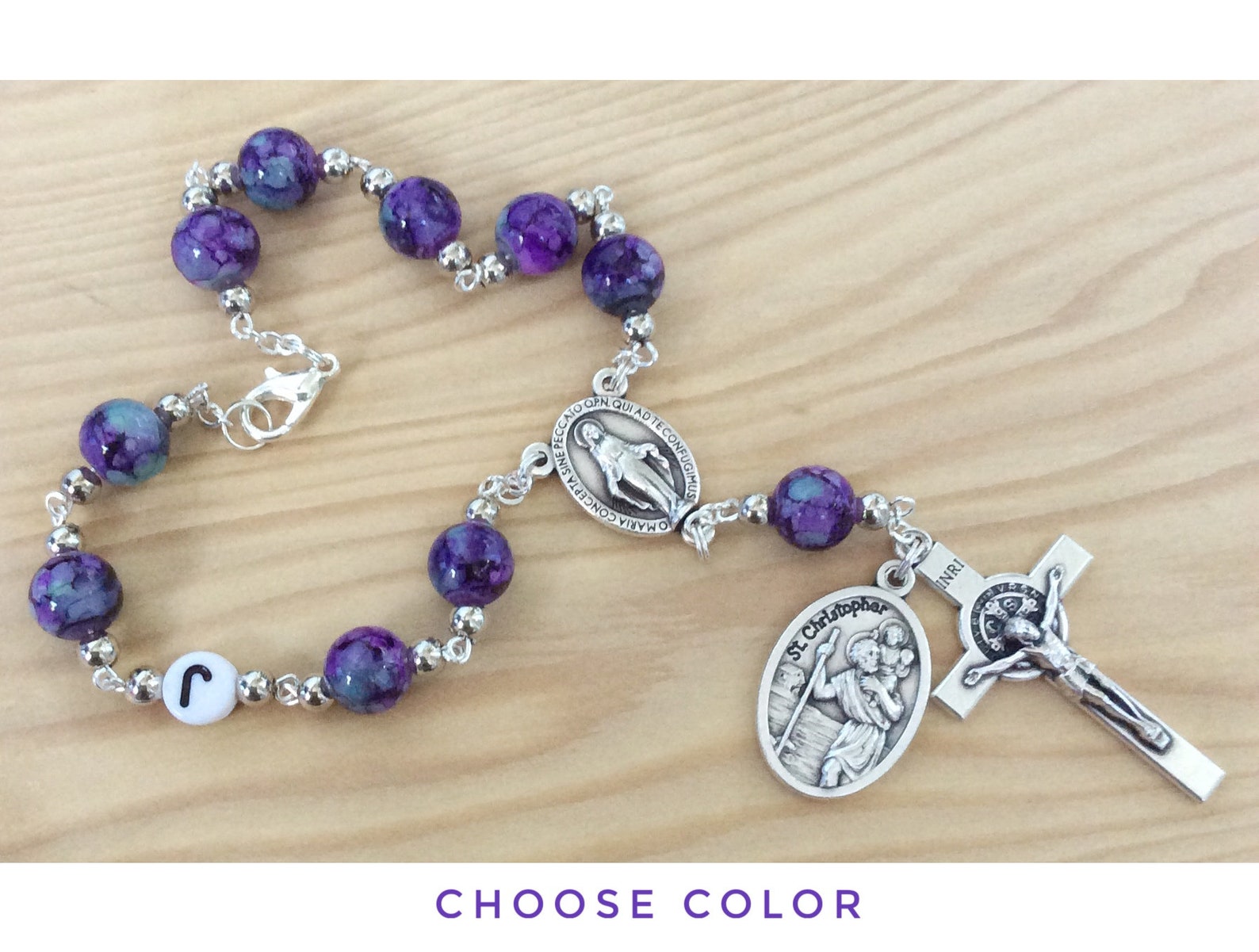 Auto Rosary Personalized Rosary Car Rosary Patron of - Etsy