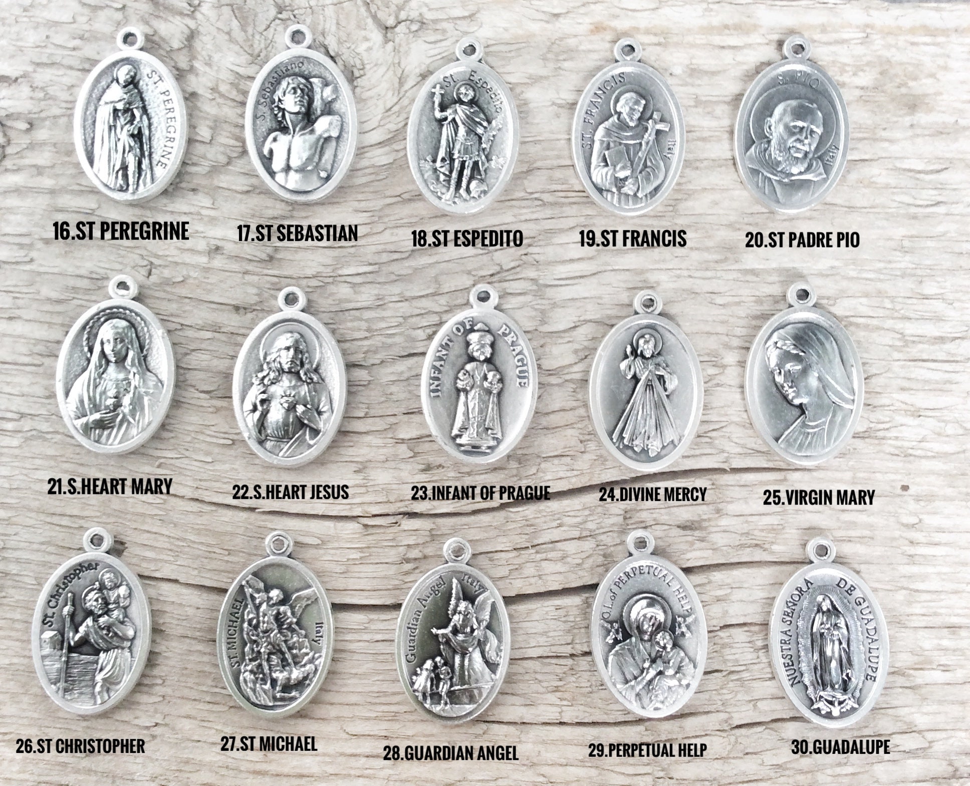 St Christopher Religious Chain Bracelet Catholic Saint Medal - Etsy